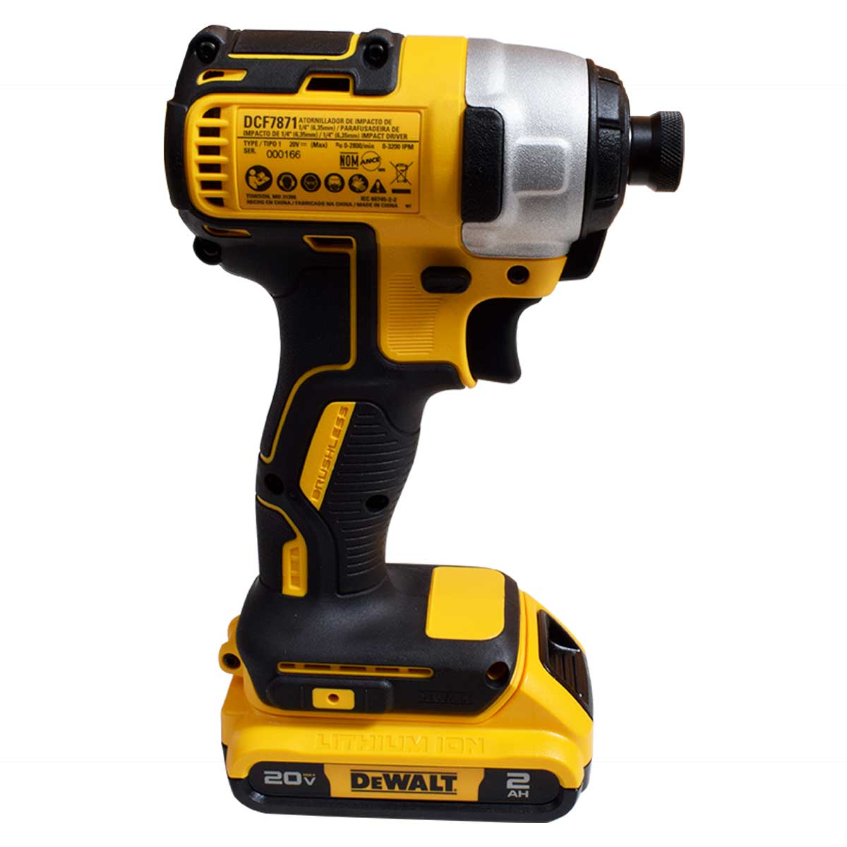 Parafusadeira de Impacto 20V 1/4 Pol DCF7871D2 Dewalt