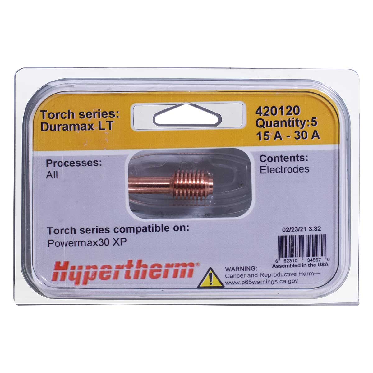 Eletrodo de Corte Plasma Pmx30 XP 420120 Hypertherm