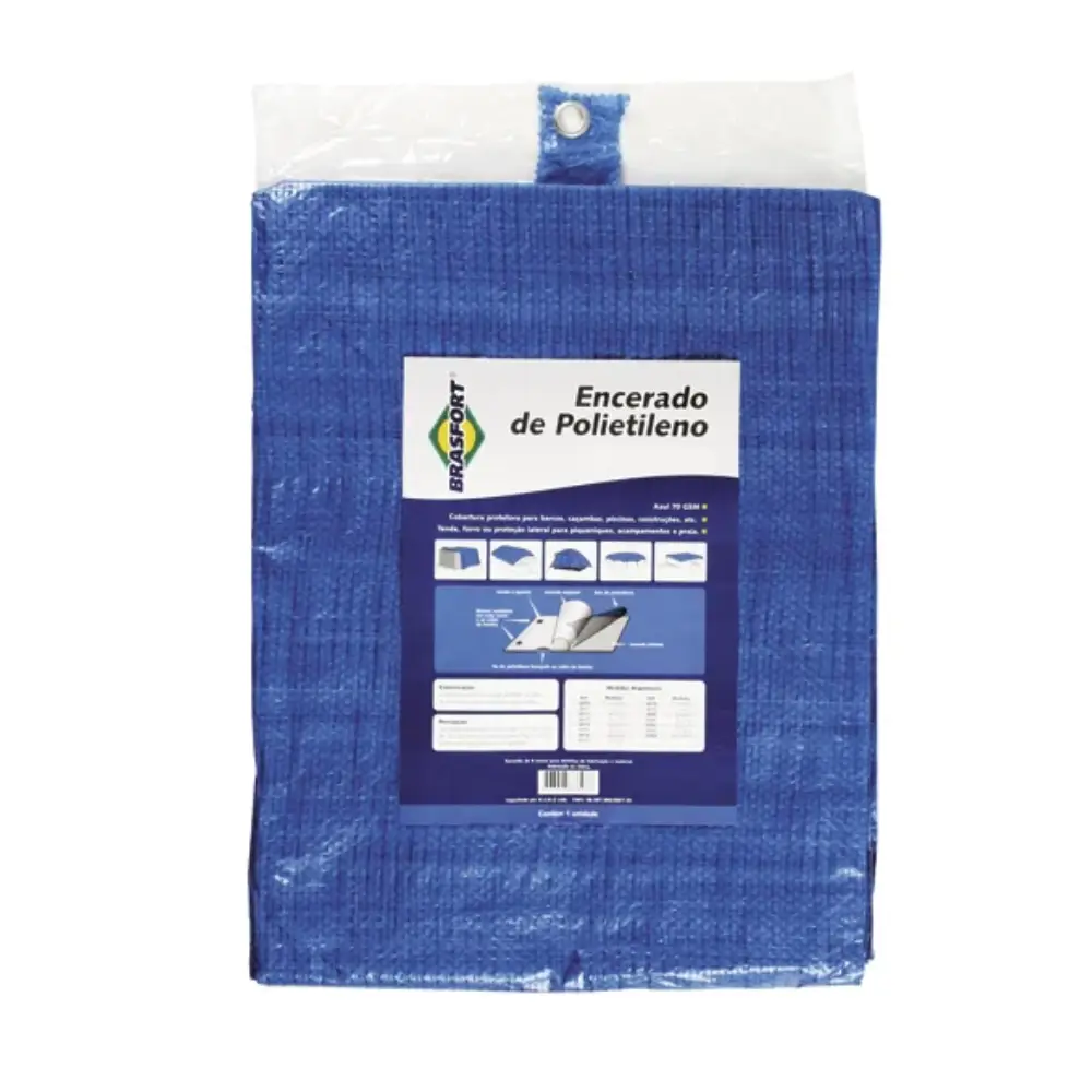 Lona Polietileno Azul 150 Micras 2x3m Brasfort