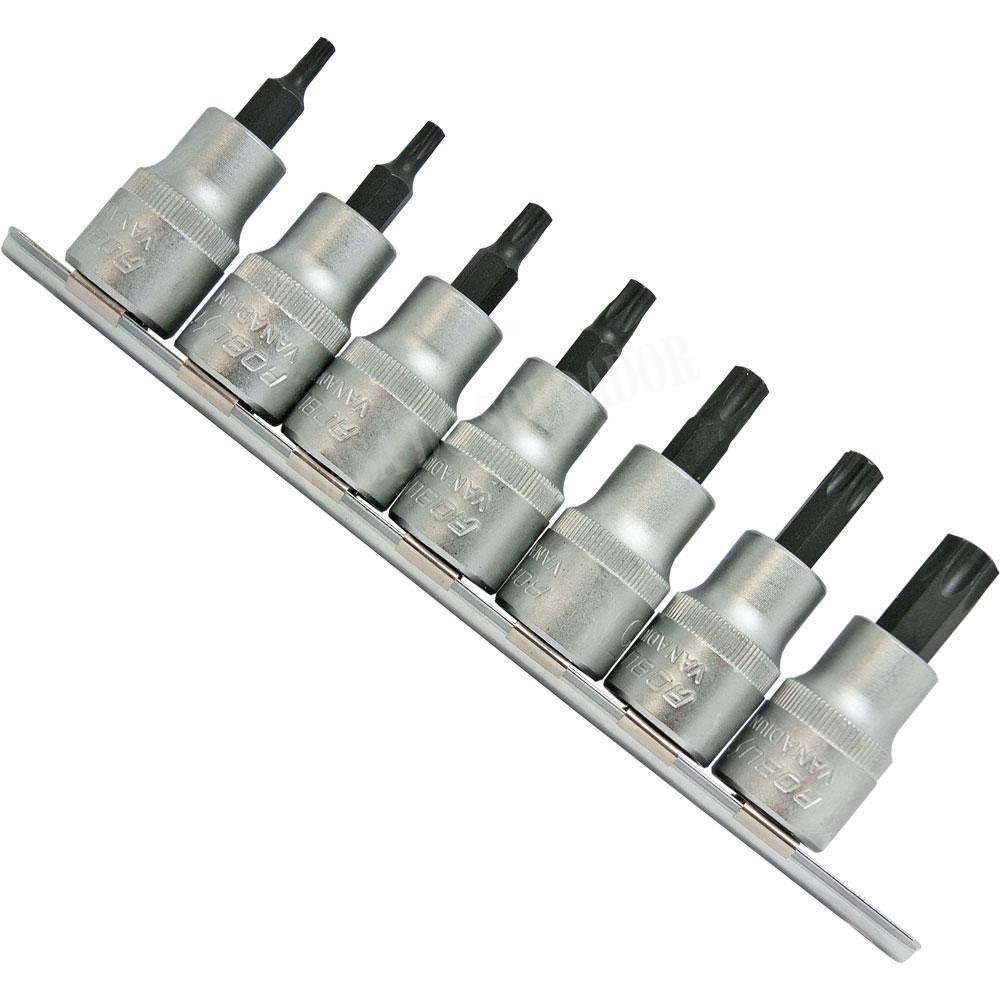 Jogo de Chaves Torx Macho | 1/2 pol c/ 07 P | Gedore Red