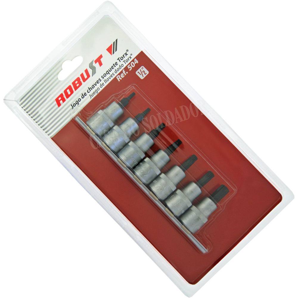 Jogo de Chaves Torx Macho | 1/2 pol c/ 07 P | Gedore Red